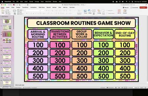 Classroom Management Tool Classroom Routines Game First Day of School ...
