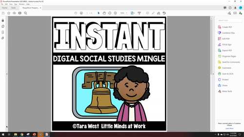 INSTANT Digital Social Studies Mingle Slides | DISTANCE LEARNING