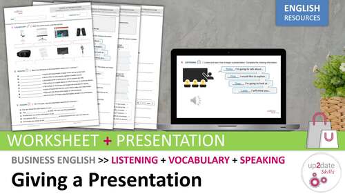 Business English | Giving a presentation by up2dateskills | TPT
