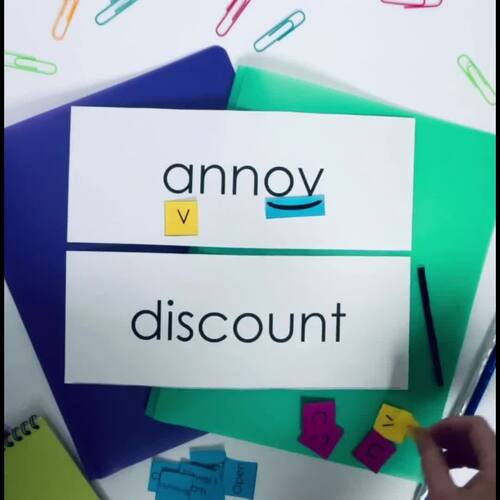 Syllable Division Practice with Diphthongs oi oy ow ou au aw: 2nd Grade ...