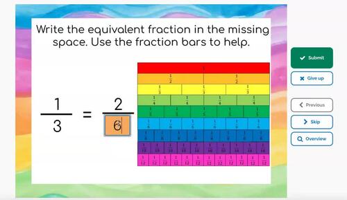 3rd & 4th Grade Equivalent Fractions Boom Cards, 3.NF.A.3, 4.NF.A.1
