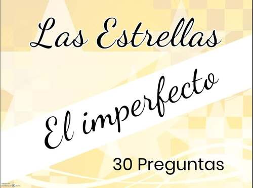 Spanish Imperfect Digital Game ONLY Las Estrellas | TPT