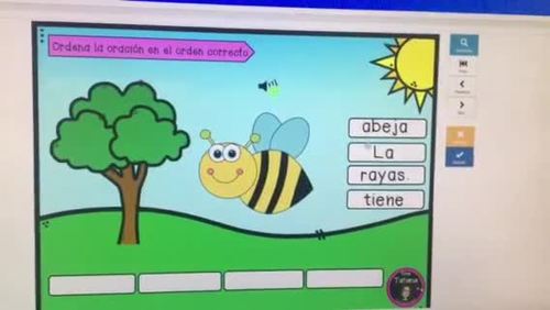 Formando Oraciones en Español | Spanish Boom cards by Sra Tatiana