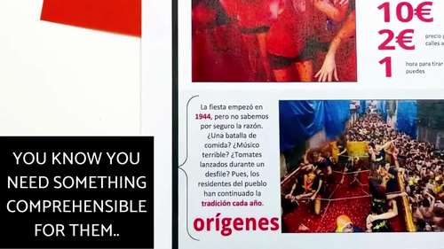 Spanish Culture Reading Comprehension Activity and Sub Plan on La Tomatina