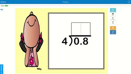 Dividing Decimals Boom Cards - Self Correcting Digital Task Cards