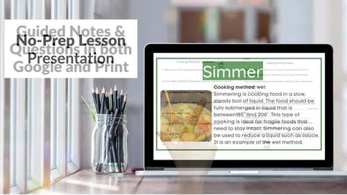 Cooking Methods Lesson for Culinary Arts and FCS - Cooking Techniques ...