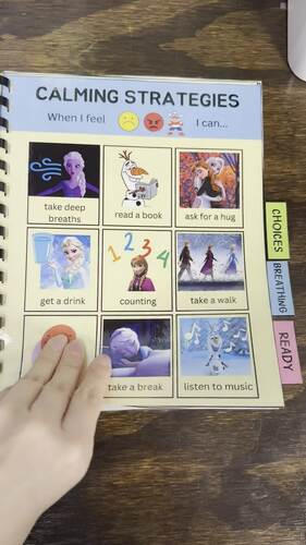 Frozen Theme- Calm Down Book by Ms Yaejis SW and SEL Corner | TPT