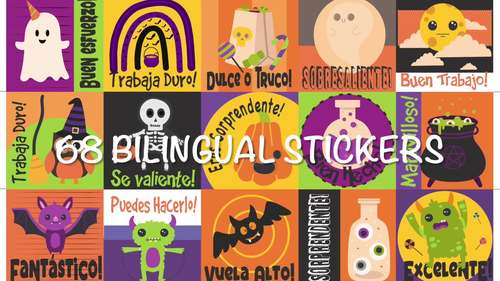 Digital Bilingual Stickers to use in Google Classroom, Seesaw or Print ...