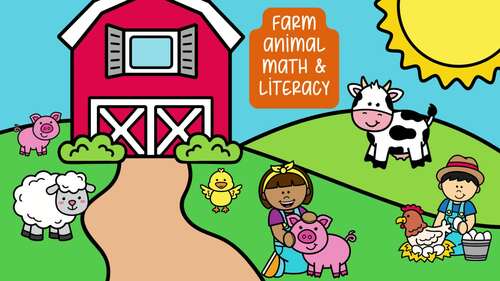 Farm Animal Worksheet Activities PreK Kindergarten First Grade TK ...