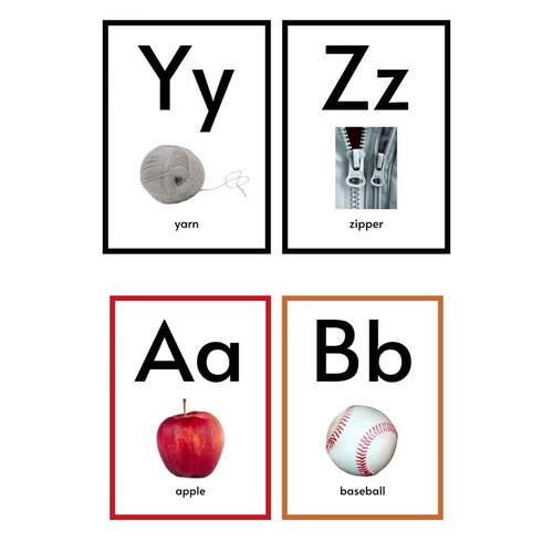 REAL PHOTOS - Alphabet Line | Preschool, Pre-K, Kindergarten | TPT