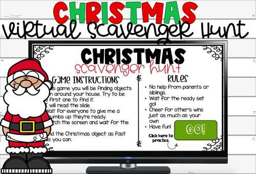 Virtual Christmas Party| Activities & Games|Scavenger Hunt| Digital