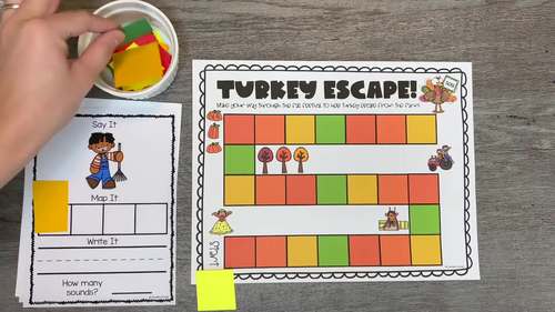 Fall Activities Science of Reading Phonological Awareness Game | TpT
