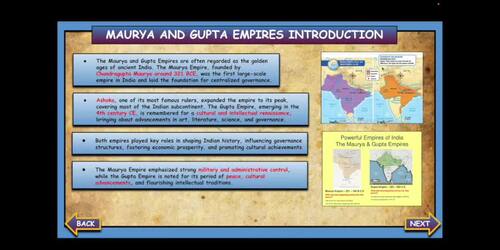 The Maurya and Gupta Empires Powerpoint. L15. Ancient India. World History.