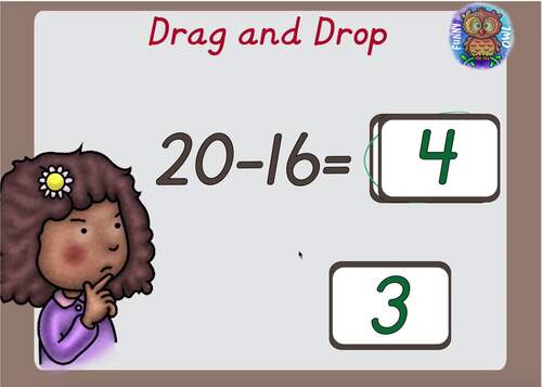 SUBTRACTION WITHIN 20 MATH 1ST 2ND GRADE FLUENCY PRACTICE BOOM CARDS ...