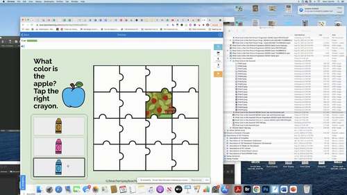 Preschool and Kindergarten BOOM Cards™ Activity -- What Color Is the Apple
