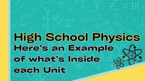 High School Physics PPT | Entire Course Curriculum NGSS | Full Year Aligned