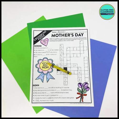 MOTHER'S DAY ACTIVITY PACKET word search early finisher activities ...