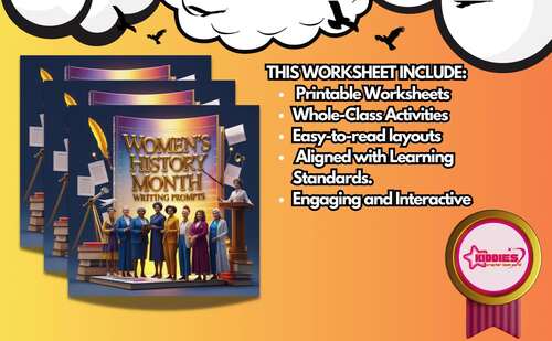 Women’s History Month Writing Prompts Activities, 3rd,4th,5th,6th,7th ...