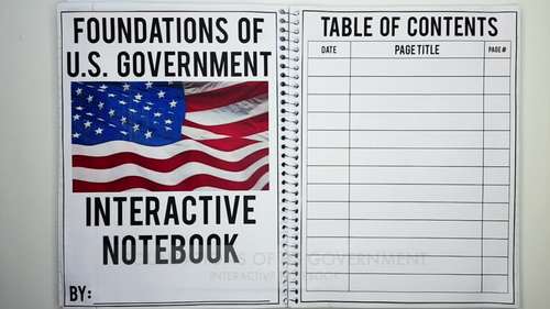 US Government Interactive Notebook: Civics, Citizenship, Constitution ...