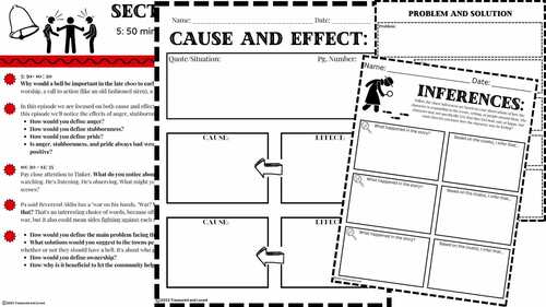 Cause and Effect Movie Discussion Guide Little House on the Prairie
