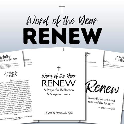 Word of the Year RENEW | New Year Christian Reflection Journal ...