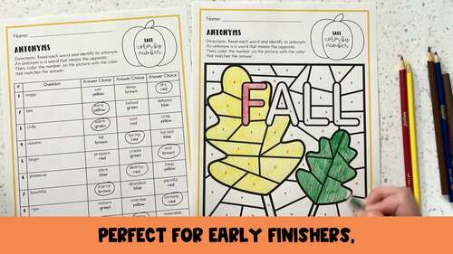 Color by Number for Language Arts Yearly Bundle by Natalie's Teaching ...