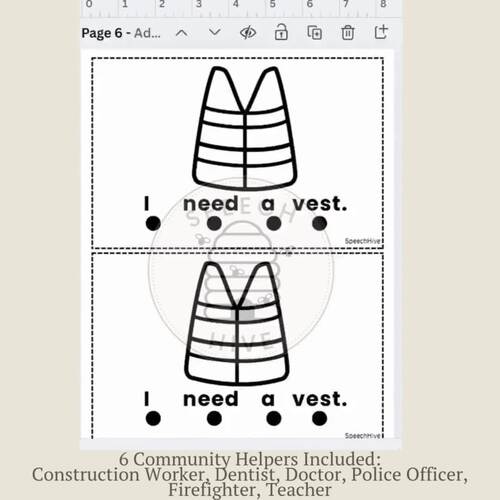 Community Helper, Emergent Reader, 12 Predictable Mini Books, Adapted ...