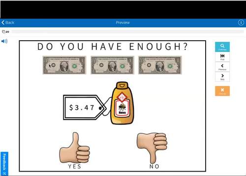 Life Skills Money Math Do You Have Enough? Food Items Boom Cards™ Bundle