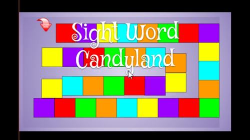 Virtual Candyland Editable Sight Words Game by Stephanie Dias | TpT