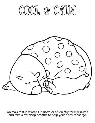 Winter Self-Care & Coping Skills Coloring Pages | SEL Mindfulness ...