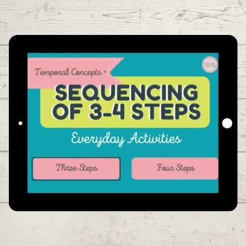 Temporal Concepts and Everyday Activities Sequencing Speech Therapy ...