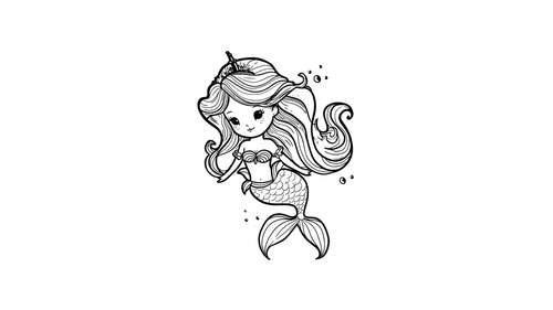 300 Printable, Cute Mermaid Coloring Pages For Adults and Kids | TPT