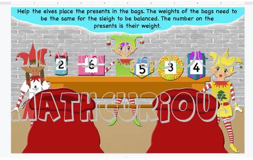 Winter Holidays Christmas Digital task cards review puzzles math talks ...