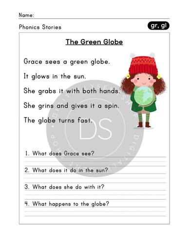 Reading Comprehension Worksheets Kindergarten & Grade 1 | 25 Short Stories