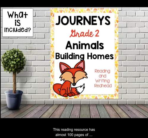 Animals Building Homes Journeys Second Grade Week 6 | TpT
