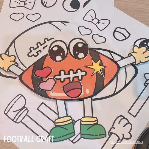 Football Craft Activities | Super Bowl Football Craft | Big Game 2025