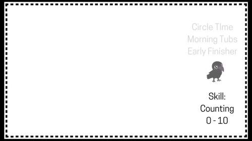 Counting Crows Fall Task Box Activity Autumn by Hands On Learning Fun