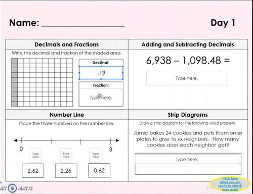 Digital Google Slides Daily Math Review 7 for Distance Learning | TpT