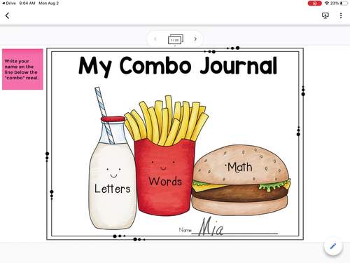 Morning Meeting Activities Journal PDF Jamboard Distance Learning