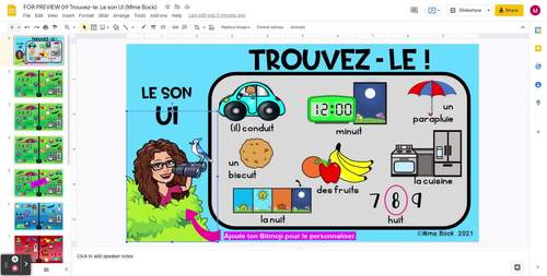 Trouvez-le! - Le son UI - Google Slides™ by Mme Bock | TPT
