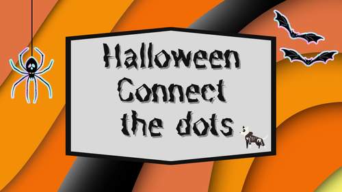 Halloween Dot to Dot Activity With Flash Cards Label the pictures and ...