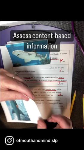 Dynamic Assessment & Response to Intervention: Non-Fiction-- Sharks!