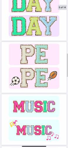 Varsity Specials Rotation Flip Chart (EDITABLE!) by Kindergarten Kitties