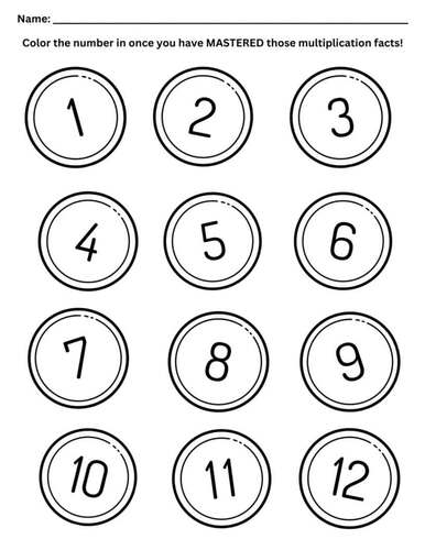 Multiplication Masters With Fact Tracker By Mrs Normans Notebook