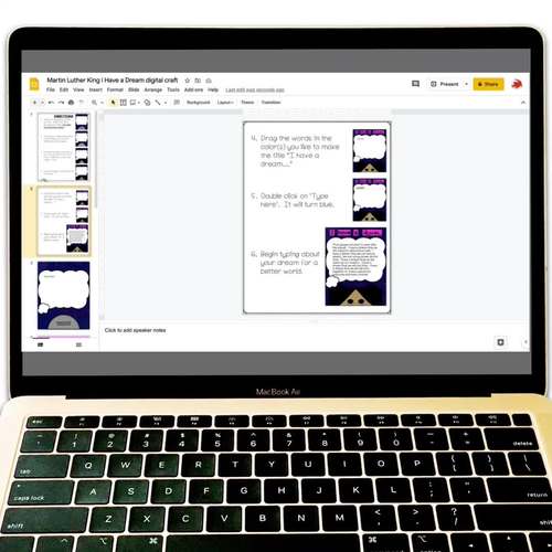 Martin Luther King Jr Digital Activities Google Slides Black History ...