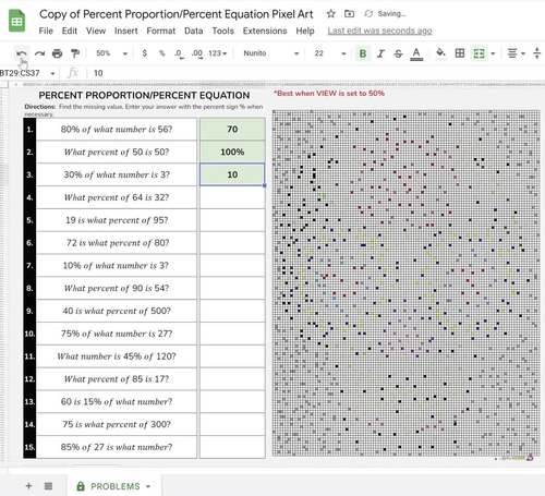 HALLOWEEN Percent of a Number | Equation | Proportion Printable and ...