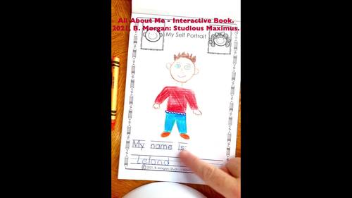 All About Me - Back To School Interactive Book - Beginning Of The Year