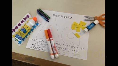 ALPHABET Letter and Letter Sounds with Prewriting Practice BUNDLE