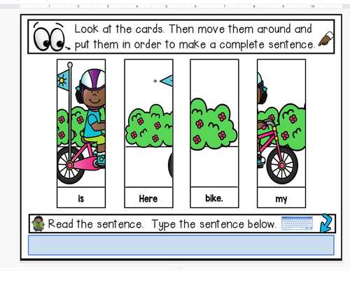 Digital Scrambled Sentences for September - Preloaded Google Slides ...