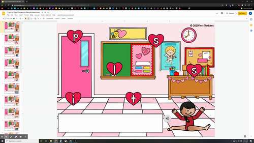 3 Letter Blends Digital Valentines Day Phonics Game Google Slide Seesaw ...